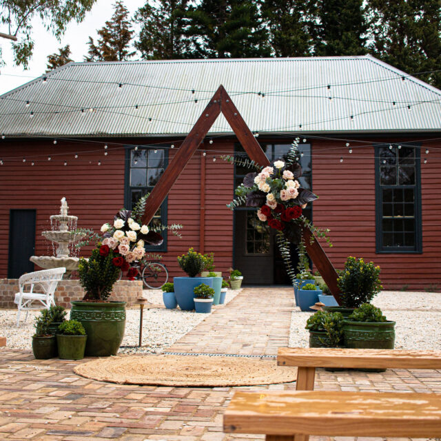 WOODEN TRIANGLE ARBOUR – The Wedding + Event Creators