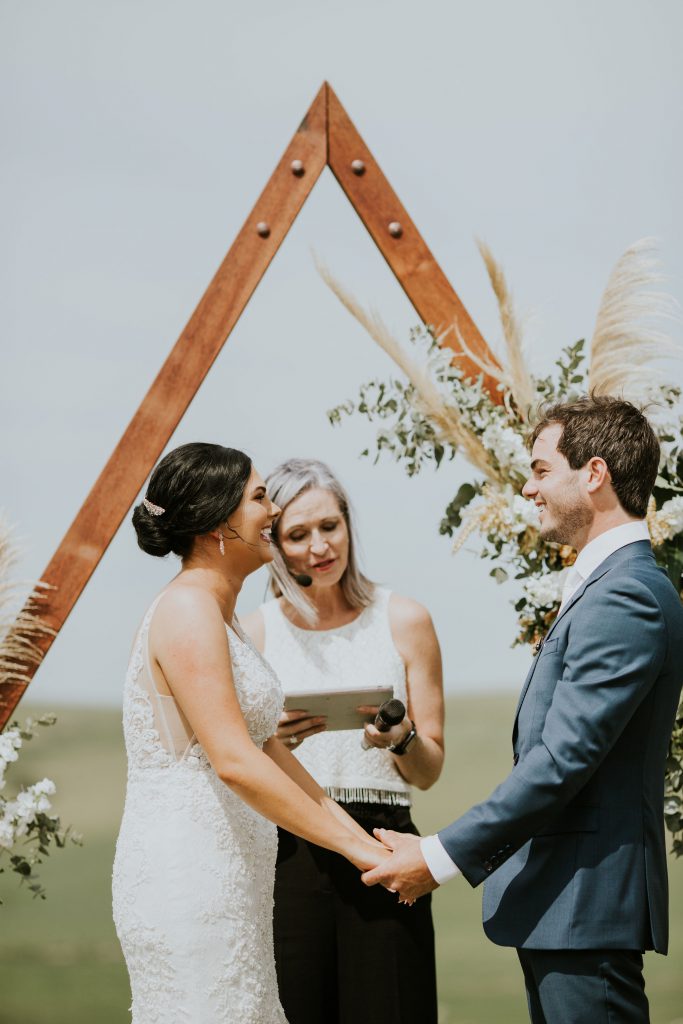 WOODEN TRIANGLE ARBOUR - The Wedding Creators