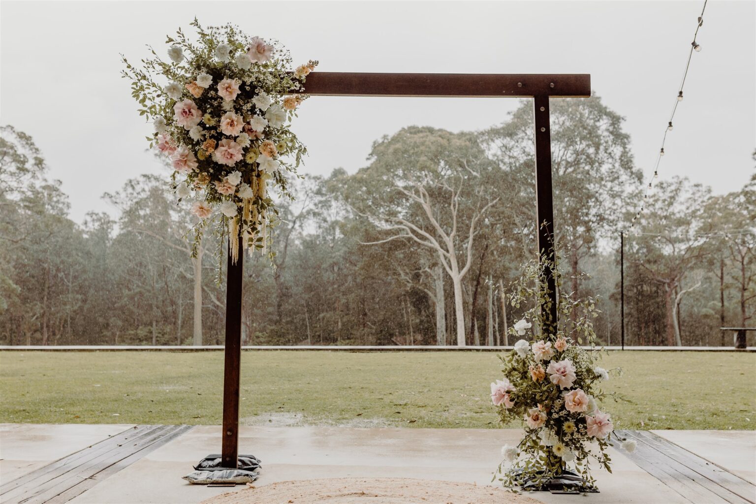 TWO POST TIMBER ARBOUR - The Wedding Creators