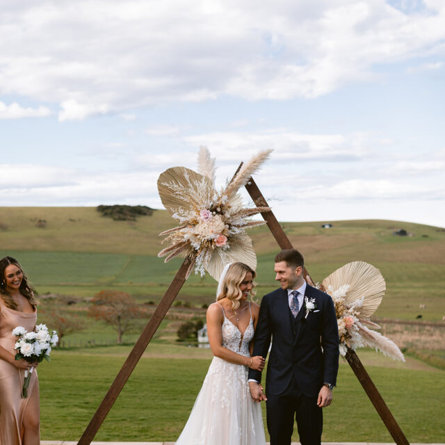 WOODEN TRIANGLE ARBOUR – The Wedding + Event Creators
