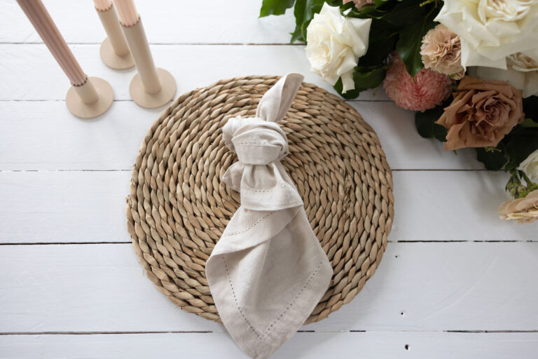 Cotton Serviettes/Napkins- Natural/Oatmeal - The Wedding Creators