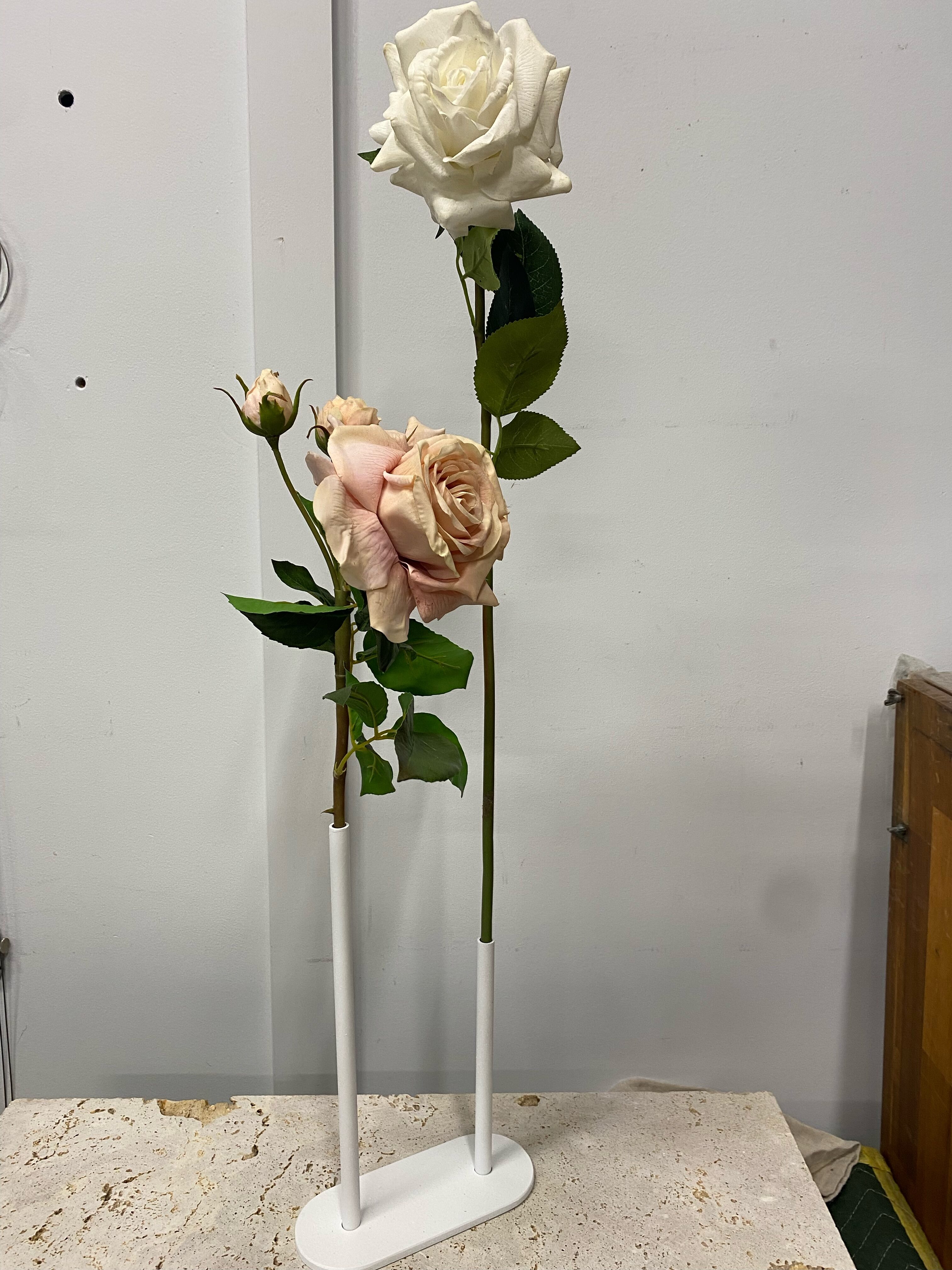 Two Stem Bud Vase – Latte – The Wedding + Event Creators