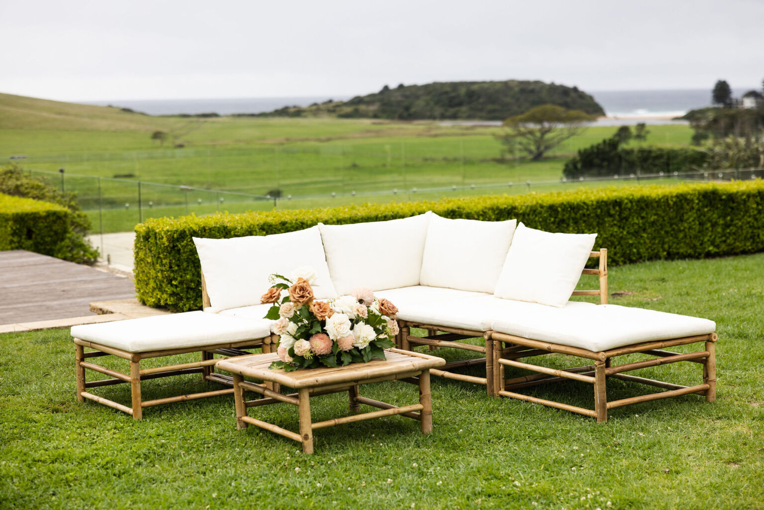 Coastal Bamboo Lounge Set - The Wedding Creators