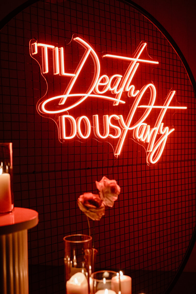 'Till death do us Party' Neon Sign - The Wedding Creators